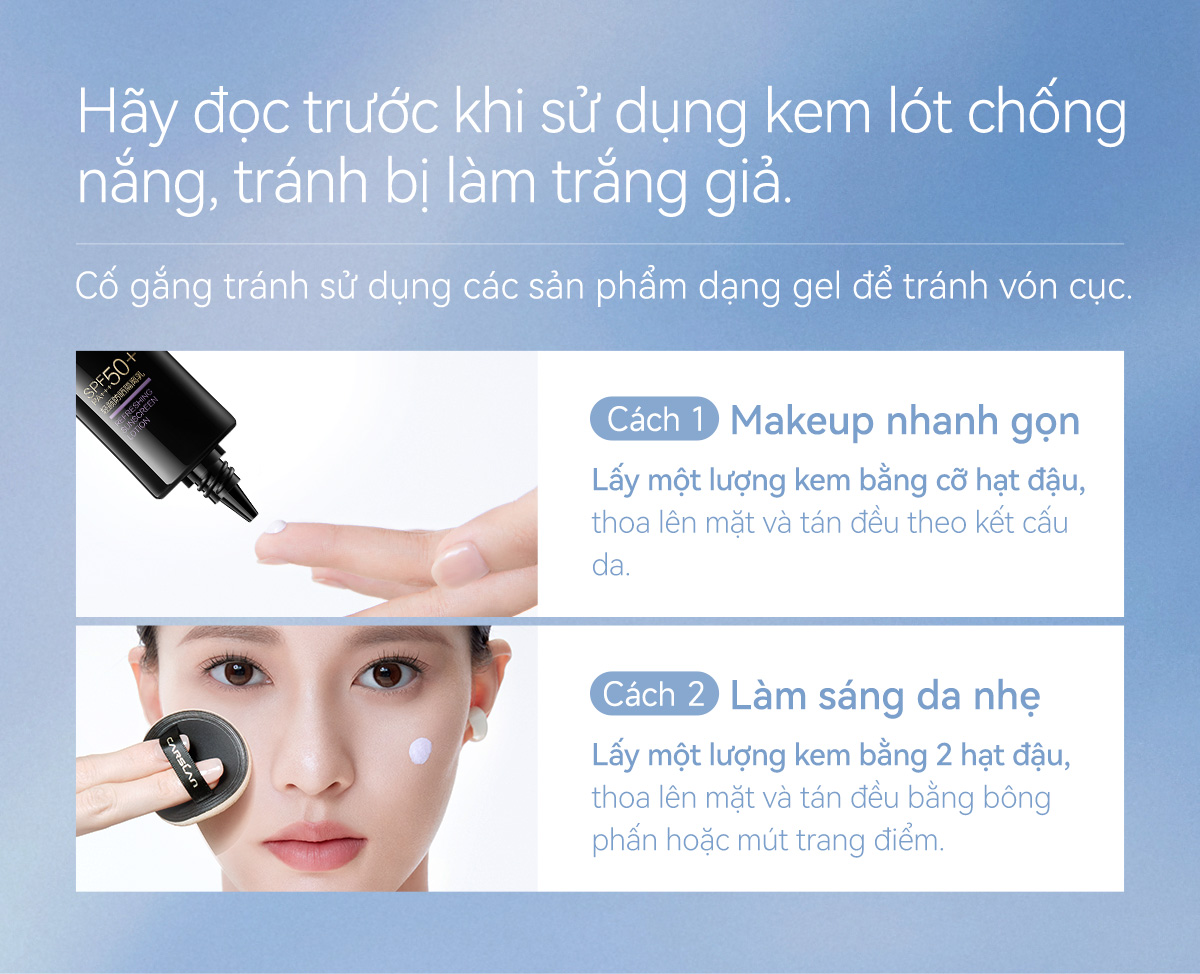 Kem chống nắng nâng tone dưỡng da Refresh Carslan Primer kem lười Kem ...