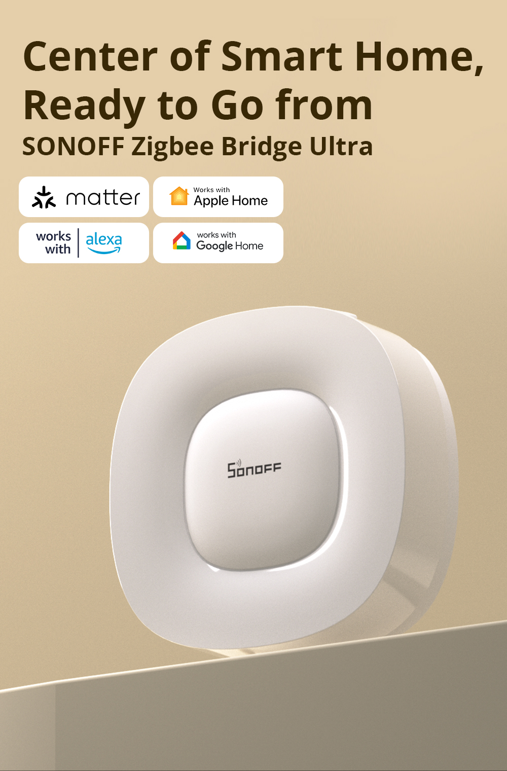 Sonoff ZB Bridge-U Matter Zigbee Bridge Cổng siêu thông minh Zigbee 3.0 ...