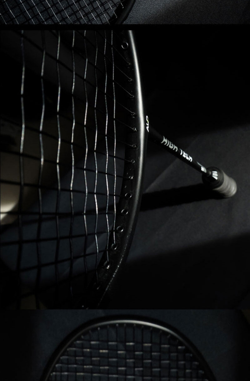ALPSPORT RR 4U 10kg 22LBS G5 Raket Bulu Tangkis Hitam Desain Asli ...