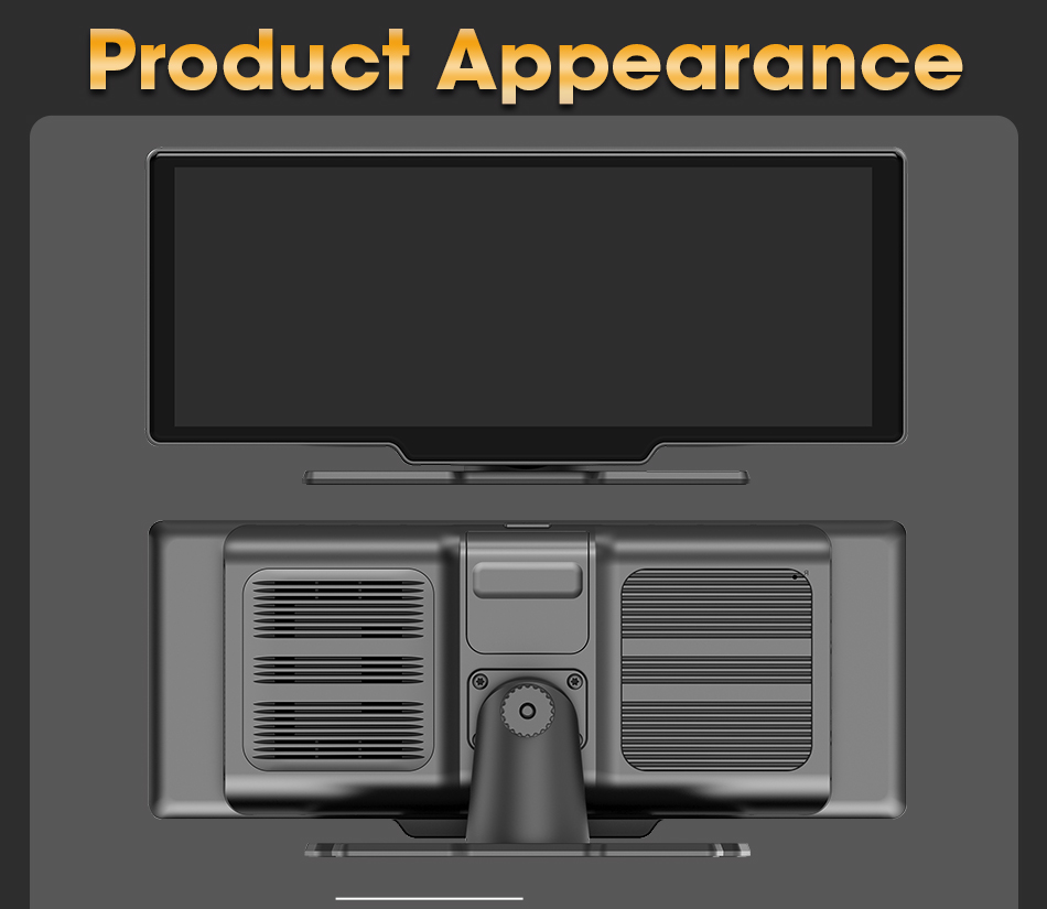 Jansite 8 Core 4 + 64GB Android 12 Xe DVR 5G WiFi Không Dây CarPlay Android Tự Động Ống Kính Kép ...