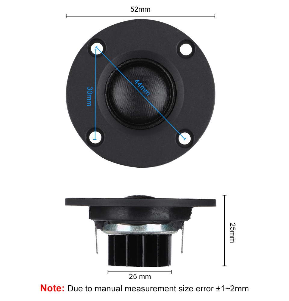 Aiyima 2 Chiếc Tweeter 2 inch 6 Ohm 30W Dome Silk Film Tweeter Hifi ...