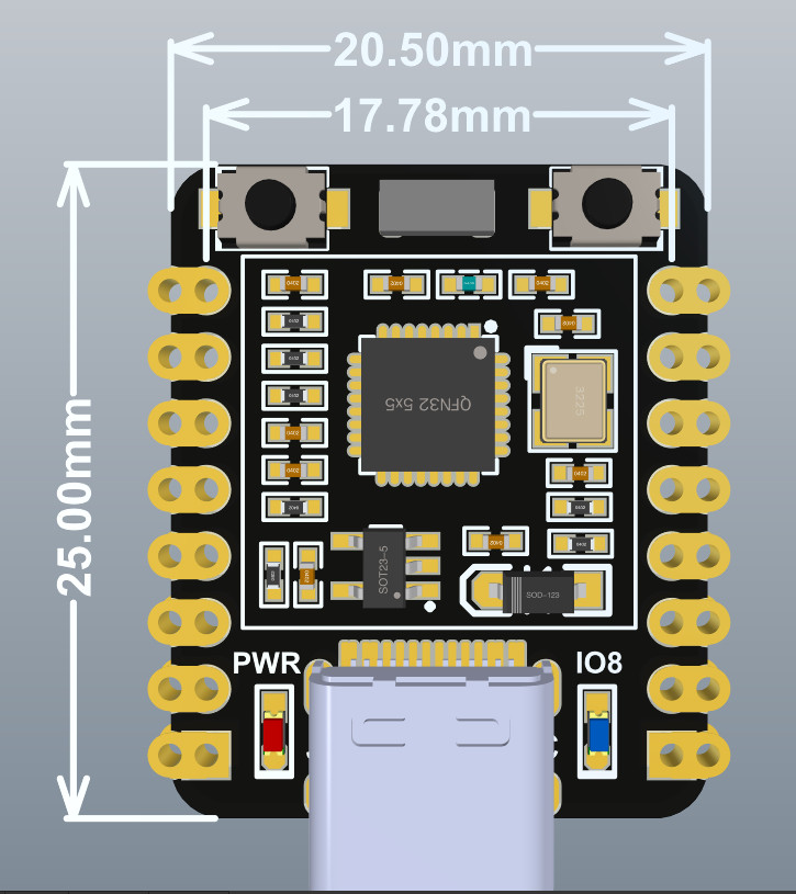 Esp32-c3 OLED bảng phát triển ăng-ten gốm ESP32 bảng phát triển supermini wifi Bluetooth Màn ...