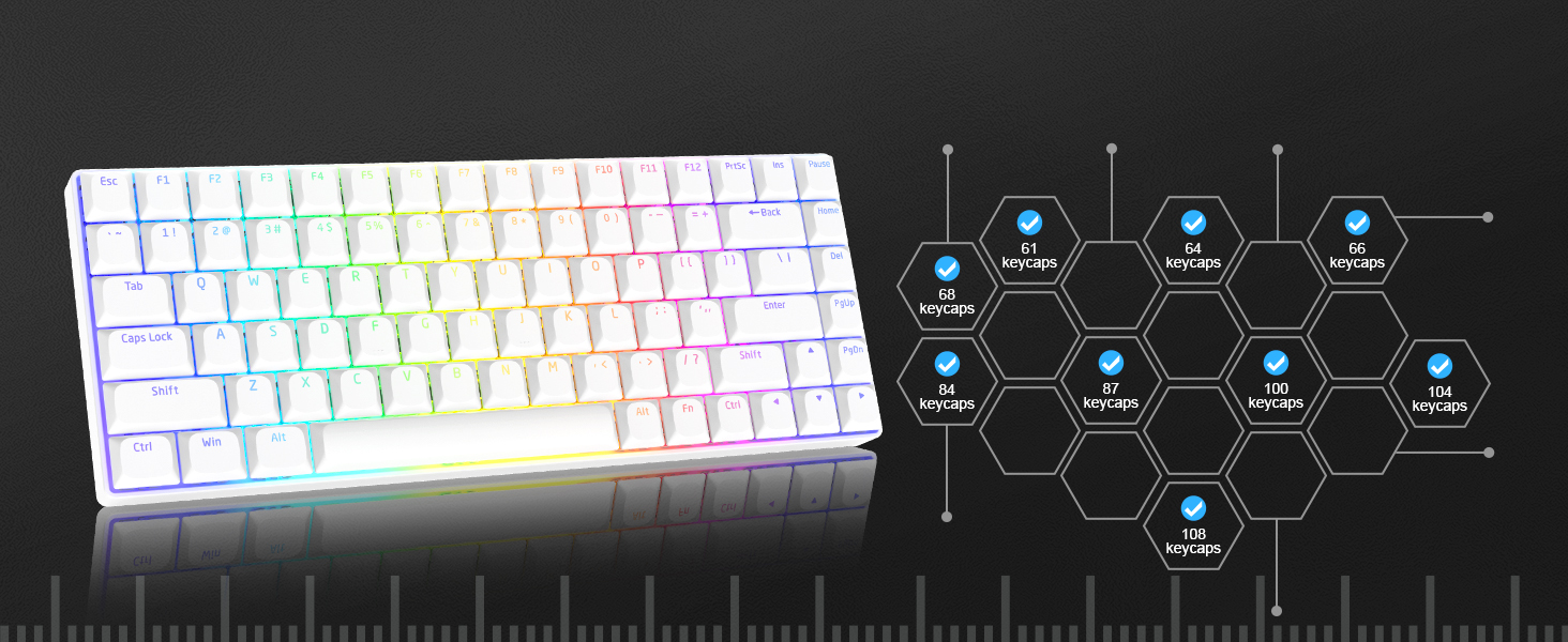 Xvx Horizon V2 Low Profile / Bộ Keycap Double-Shot Profile (118-Key ...