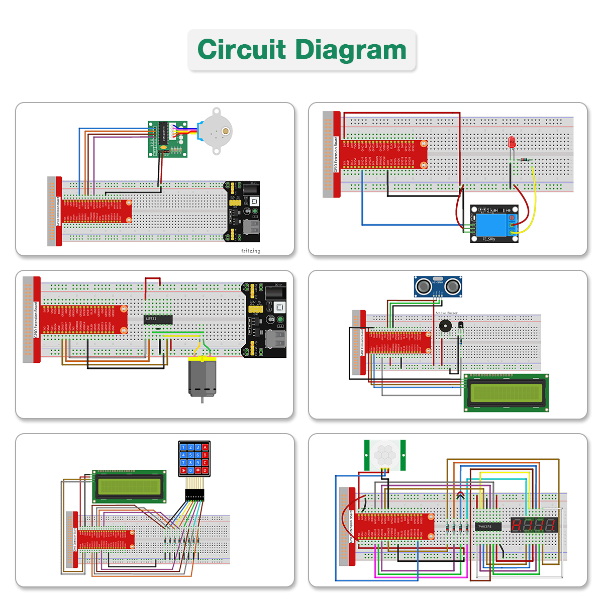 Bộ Super Starter LAFVIN cho Raspberry Pi 5 / 4 / 4B / 3B / 3B +, Python ...