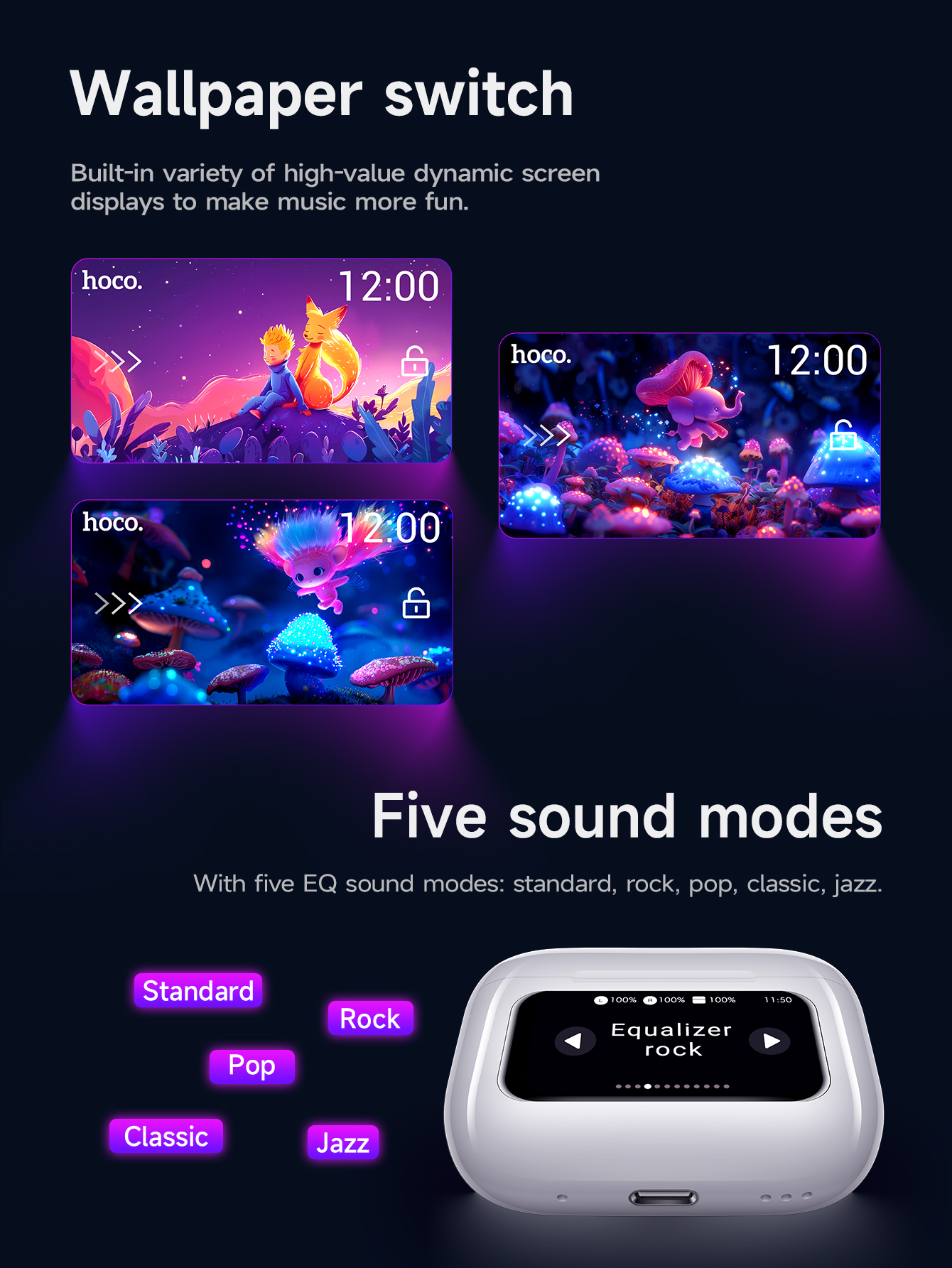 Hoco Original EW72 TWS Tai nghe Bluetooth không dây đích thực ANC Khử ...