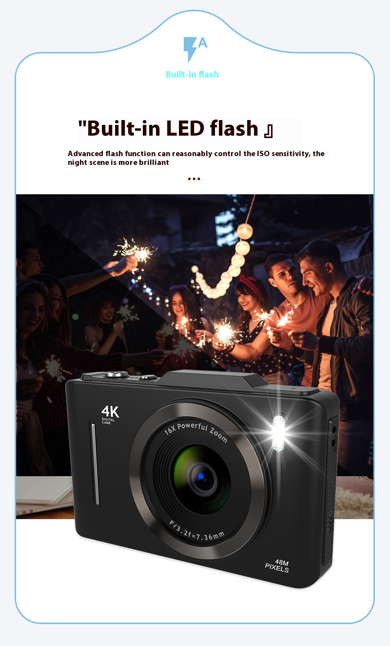 Máy ảnh kỹ thuật số YMX H16, Máy ảnh kỹ thuật số điểm và bắn FHD 4K ...