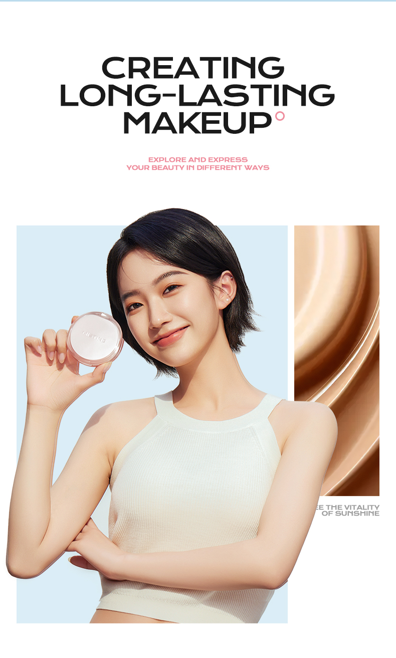 Mistine Poreless BB CC Cushion Kem che khuyết điểm kiểm soát dầu chống thấm nước lâu trôi + Phấn ...