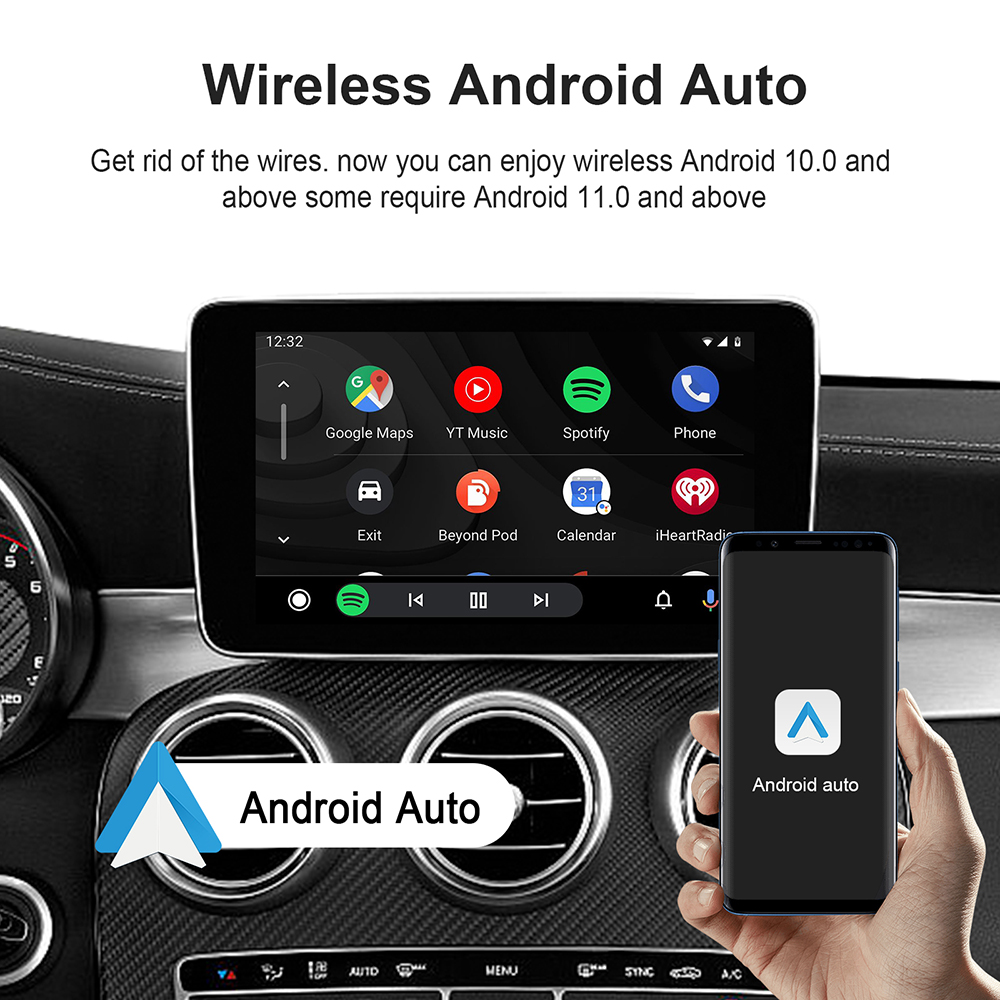 Carplay Ai Tv Box A133 4 Core 2 + 16GB Android 10.0 Hỗ trợ Netflix YouTube Không dây Android ...
