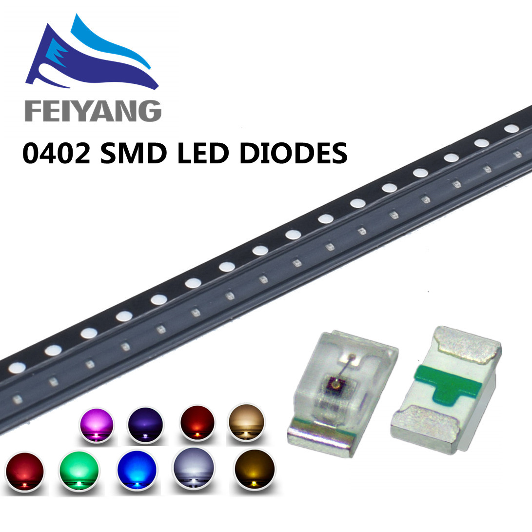 100 chiếc 0402 0603 0805 1206 1210 (3528) 5730 5050 2835 smd LED Đỏ ...