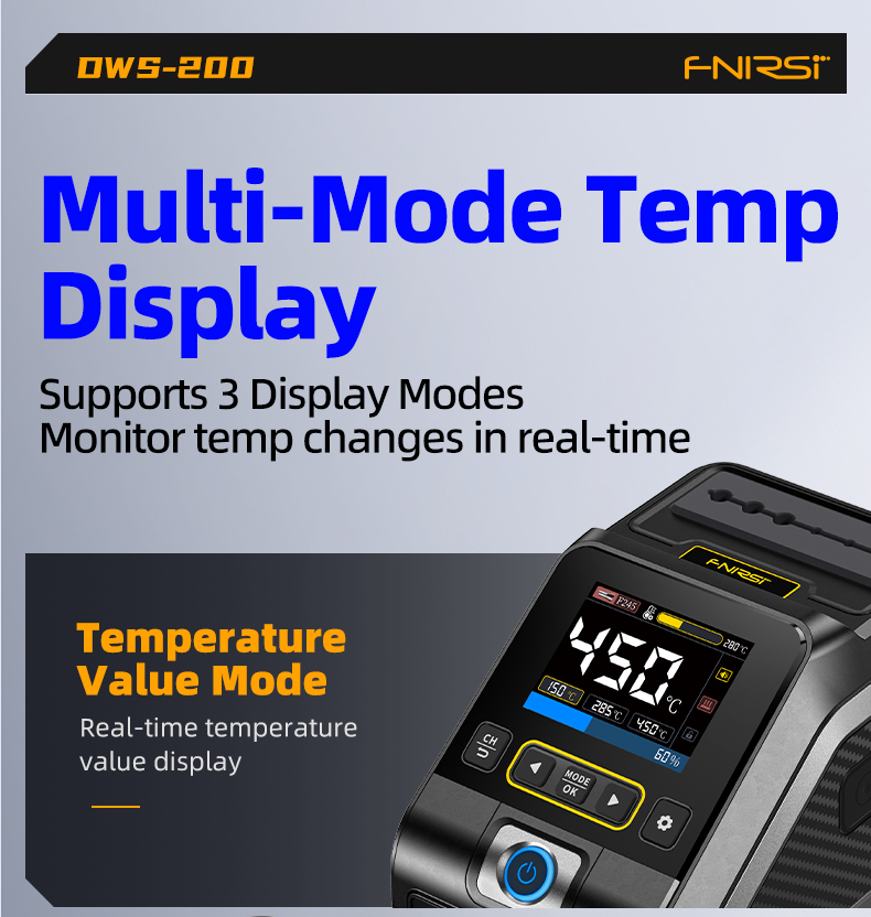 Fnirsi DWS-200 200W Điện Trả Lại Làm Nóng Hàn Sắt Staion C210 C245 Hàn ...