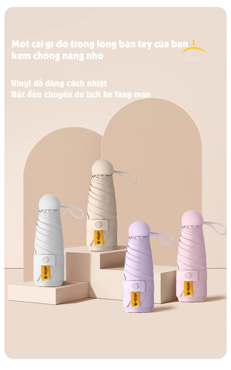 Ô Mini Bỏ Túi Bảo Vệ 100% UV Nhỏ Gọn Di Động Gấp Mưa Ô Mini Thể Thao ...
