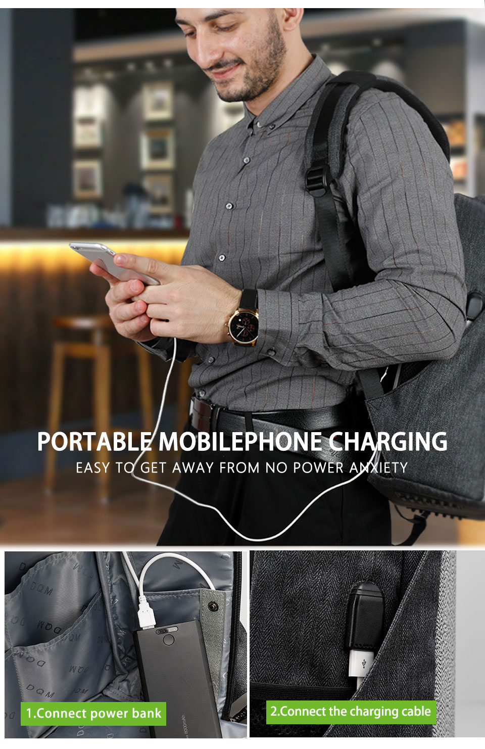 Tigernu 83237 Laptop iPad Nam Ba Lô Du Lịch Chống Thấm Nước Cắt Cổng ...