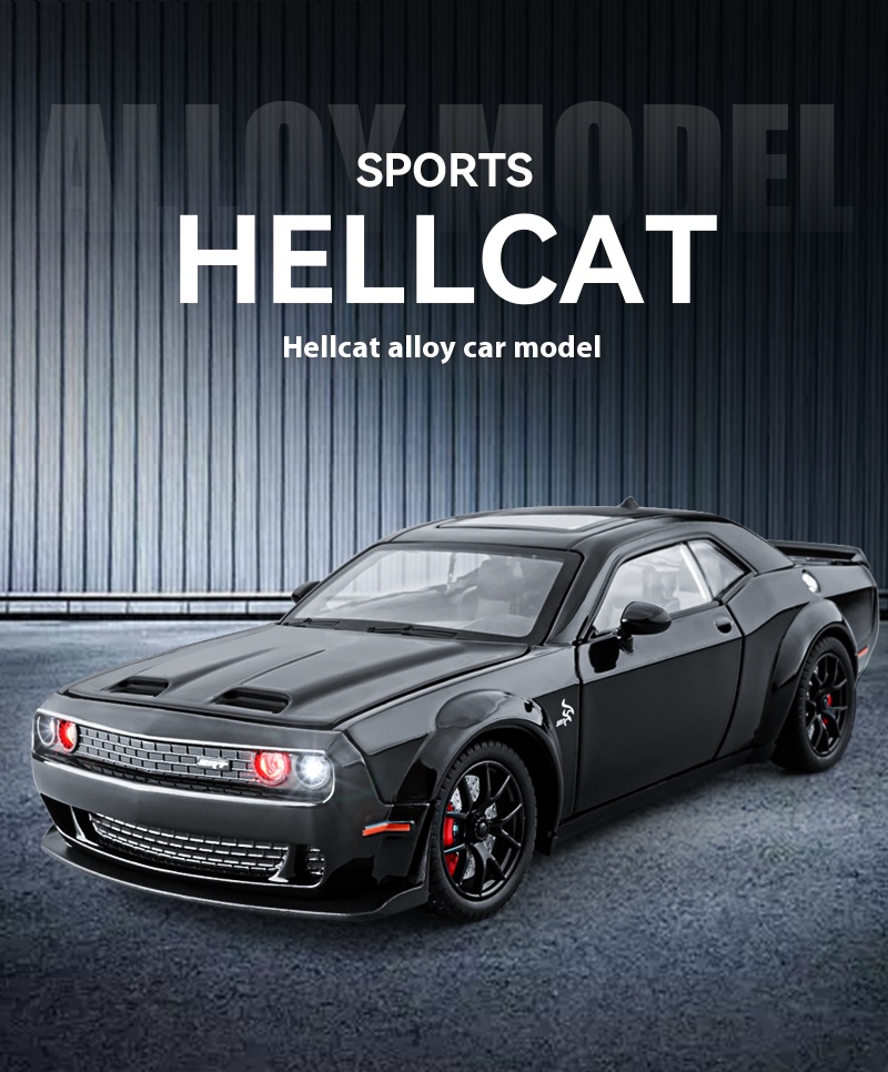 Xe Diecast 1: 24 Dodge Challenger SRT Hellcat Đồ Chơi Mô Hình Xe ...