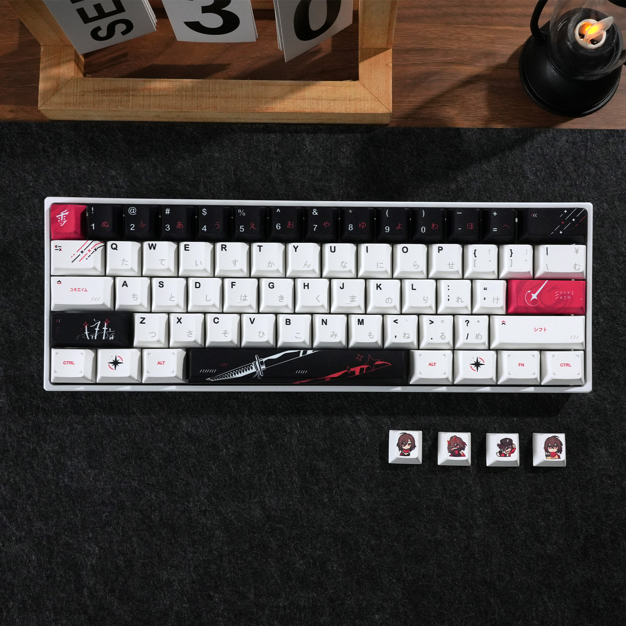 Xvx yuki aim keycaps Cherry Profile Dye-Sub PBT Keycap Set (135-Key ...