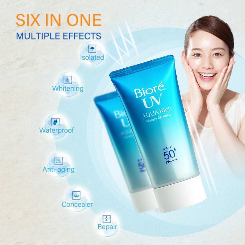 Kem chống nắng Biore UV Aqua Rich làm trắng da kiềm dầu dưỡng ẩm chống ...