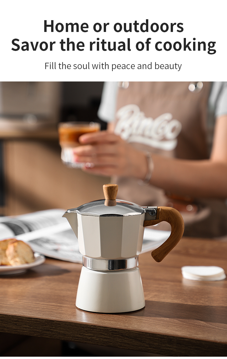 Bincoo Moka Nồi Cà Phê Bếp Điện Nhỏ Bộ Máy Cà Phê Trọn Bộ Thiết Bị Khai Thác 3 / 6 Người (220V ...