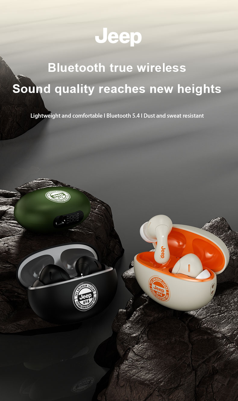 Jeep EW121 Tai Nghe Bluetooth 5.4 không dây âm thanh tốt khử tiếng ồn Tai nghe thể thao với ...