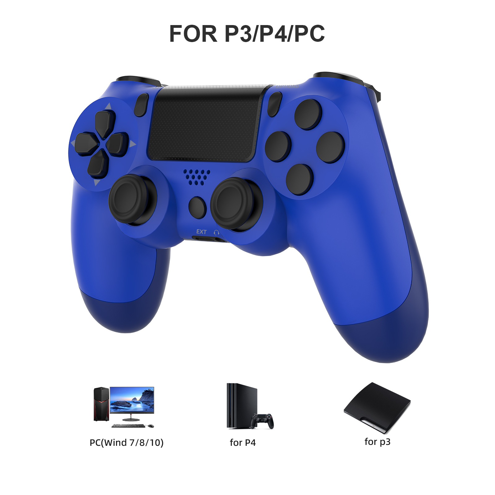 Bộ điều khiển PS4 Bộ điều khiển Bluetooth không dây P4 rung kép cho P4 ...