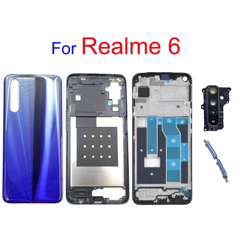 Dành Cho Realme 6 Ốp điện thoại Nhà Ở Khung Giữa Và Khung Màn Hình LCD ...