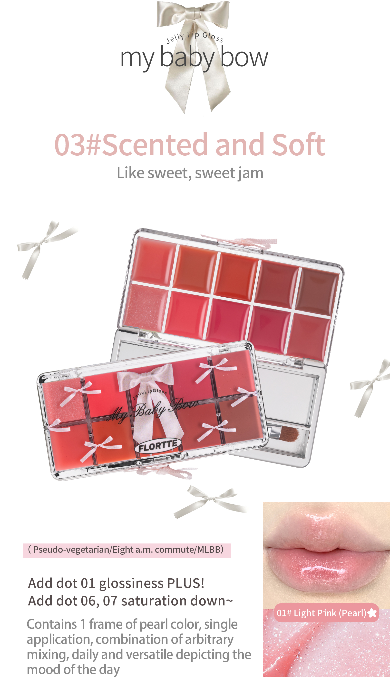 Son Bóng FLORTTE Peng Peng Princess Series 10 Màu (3 Màu) 17g FLORTTE ...