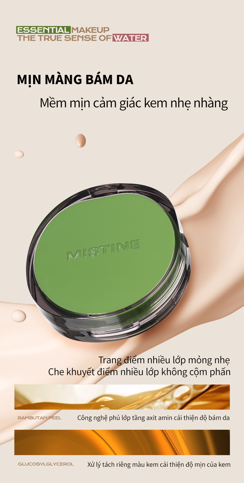 cushion Mistine Kem nền Cầu vồng Xiêm La Phấn mịn mềm mại 13g*2/13g ...