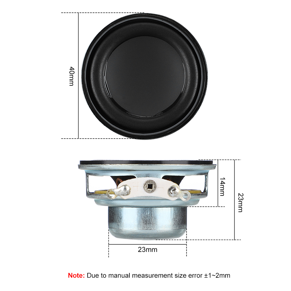 Aiyima 2 Chiếc 1.5 Inch 4 Ohm 5W Loa Toàn Dải Loa Mini Bass 40MM Loa Đa Phương Tiện Cho Khuếch ...