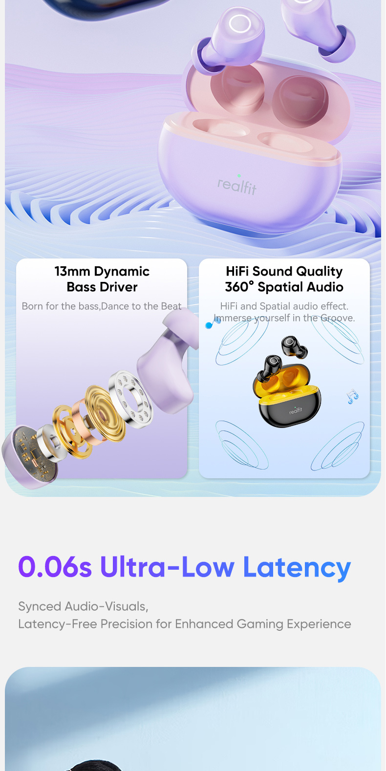 Tai Nghe Bluetooth Realfit F4 Tai Nghe Thể Thao Khử Tiếng Ồn -38db 360 ...