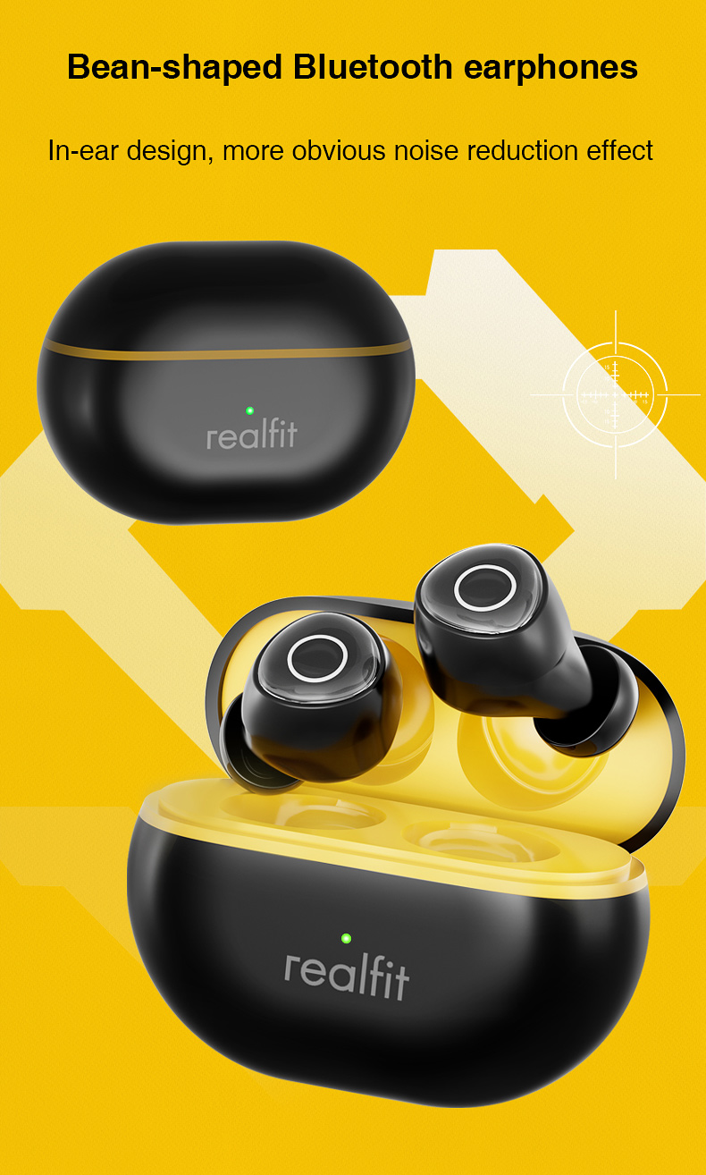 Tai nghe Bluetooth Realfit F4 khử tiếng ồn chủ động AI có ứng dụng điều ...