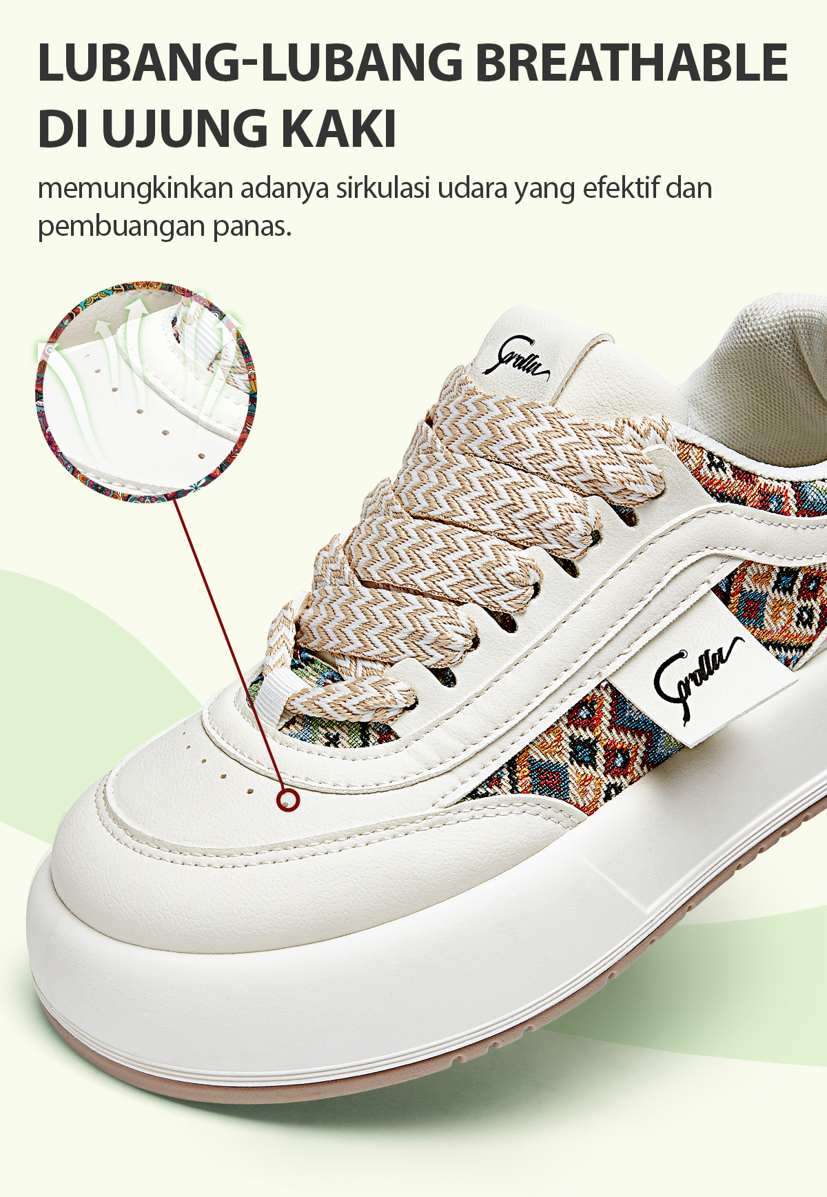 Corolla Giày Thể Thao Sneaker Nữ Phong Cách Hàn Quốc Phong Cách Bohemian Dế Cao 4CM Giày Di Học ...