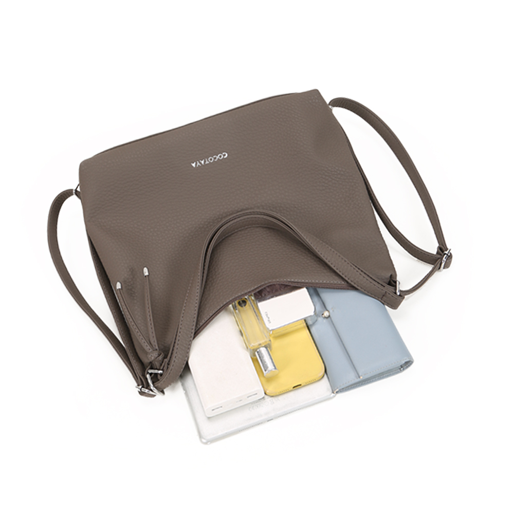 (COCOTAYA) Joseph Bag Túi tote PU da dung tích lớn, dây đeo vai có thể ...