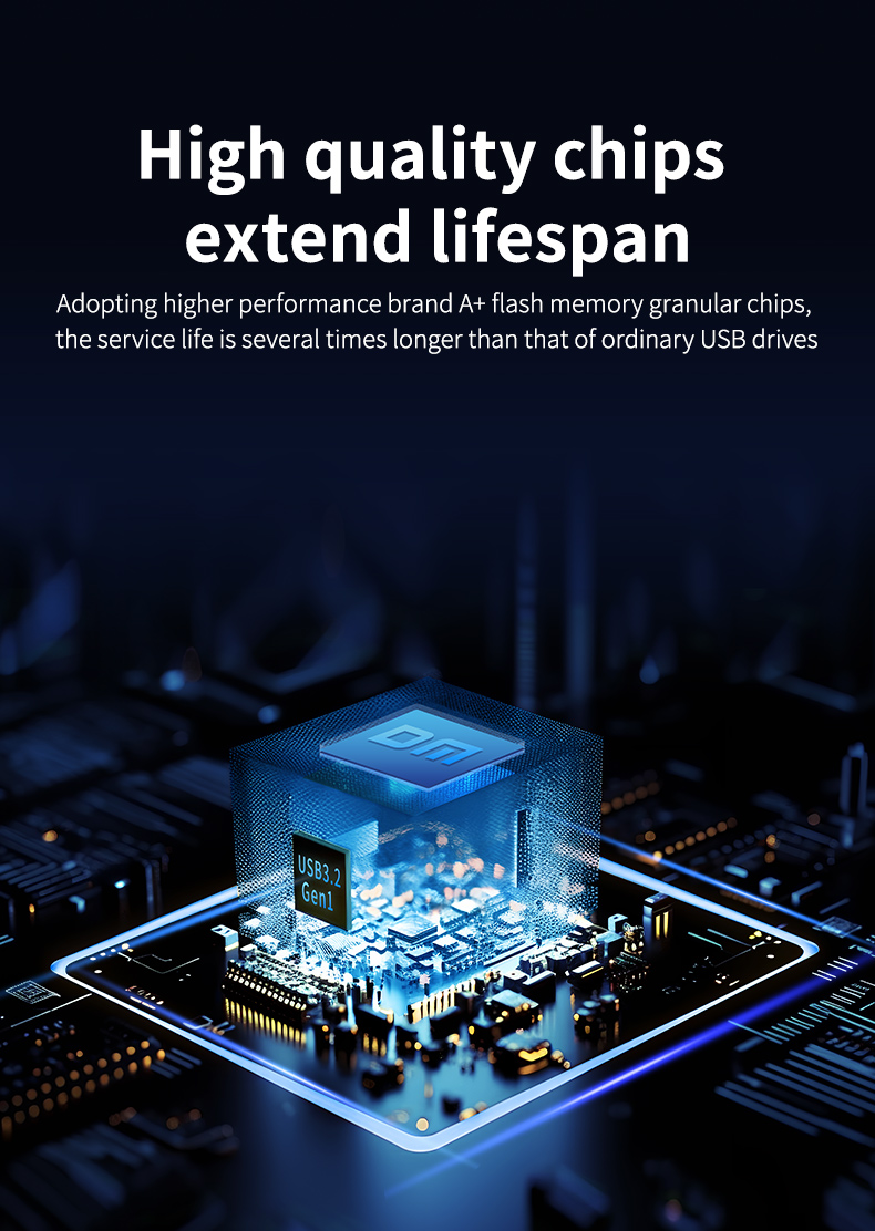 Ổ đĩa Flash USB DM USB3.2 tốc độ cao PD235 32GB 64GB 128G Ổ đĩa Flash ...