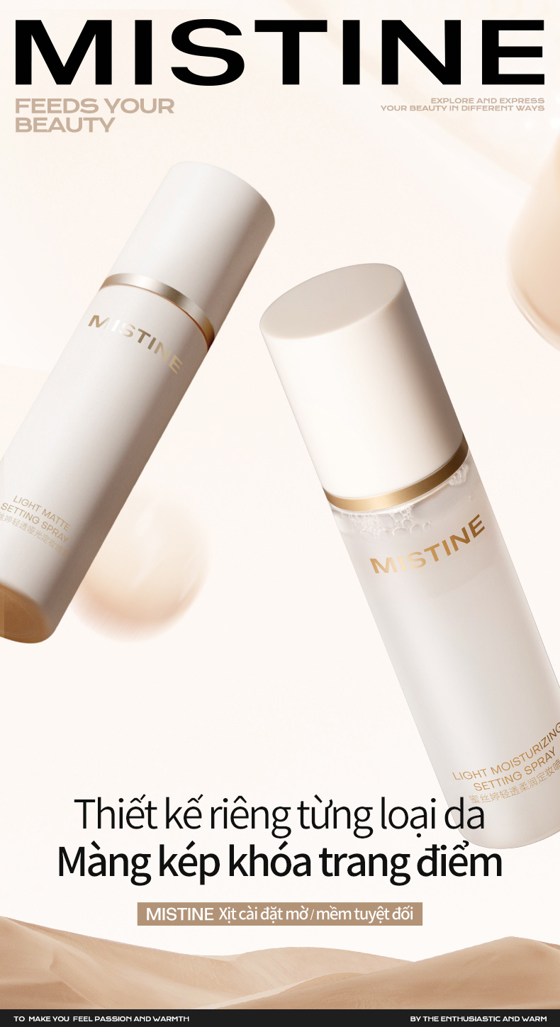xịt khoá makeup Mistine xịt khoá nền 100ml/30ml Hiệu quả lì mịn | Shopee Việt Nam