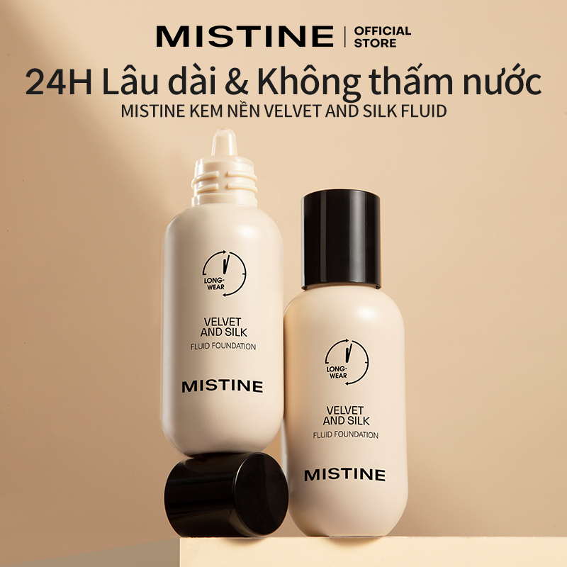 MISTINE Bìa lâu dài Tất cả các loại dầu Kiểm soát dầu Chất lỏng dưỡng ẩm Foundation 30g Tất cả ...