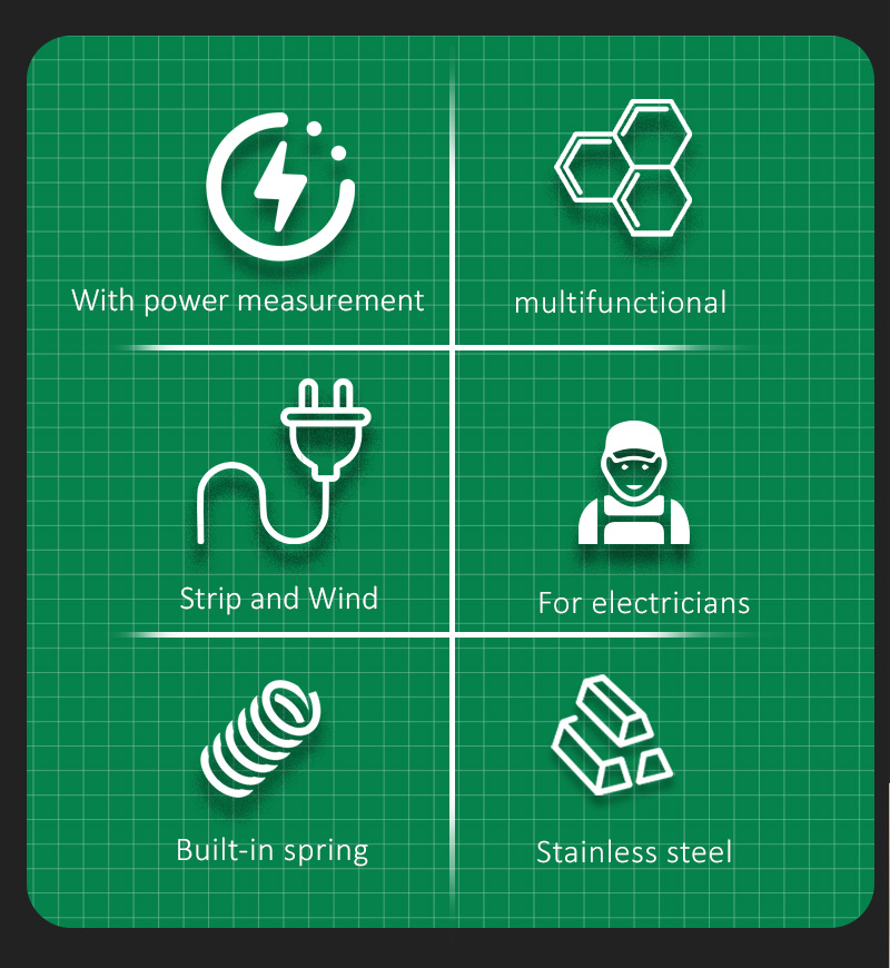 Kìm điện LAOA Kìm điện đa chức năng Wi re Stripper Kìm mũi kim bằng thép không gỉ 8 trong 1 với ...