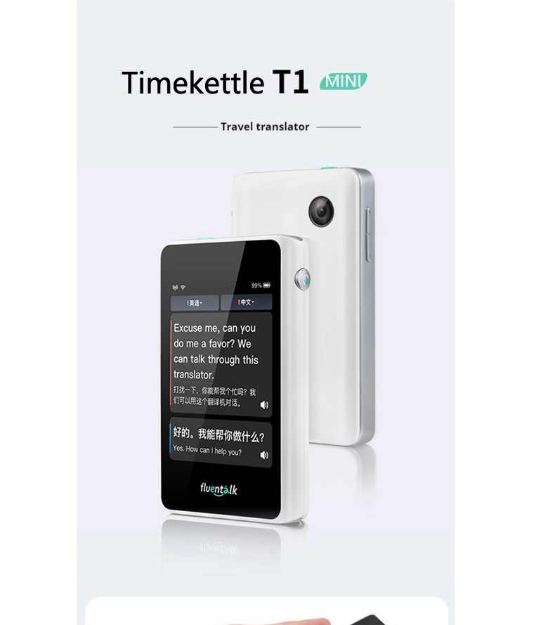 Timekettle T1 MINI Smart Translator Cầm tay Dịch một cú nhấp chuột Dịch ...