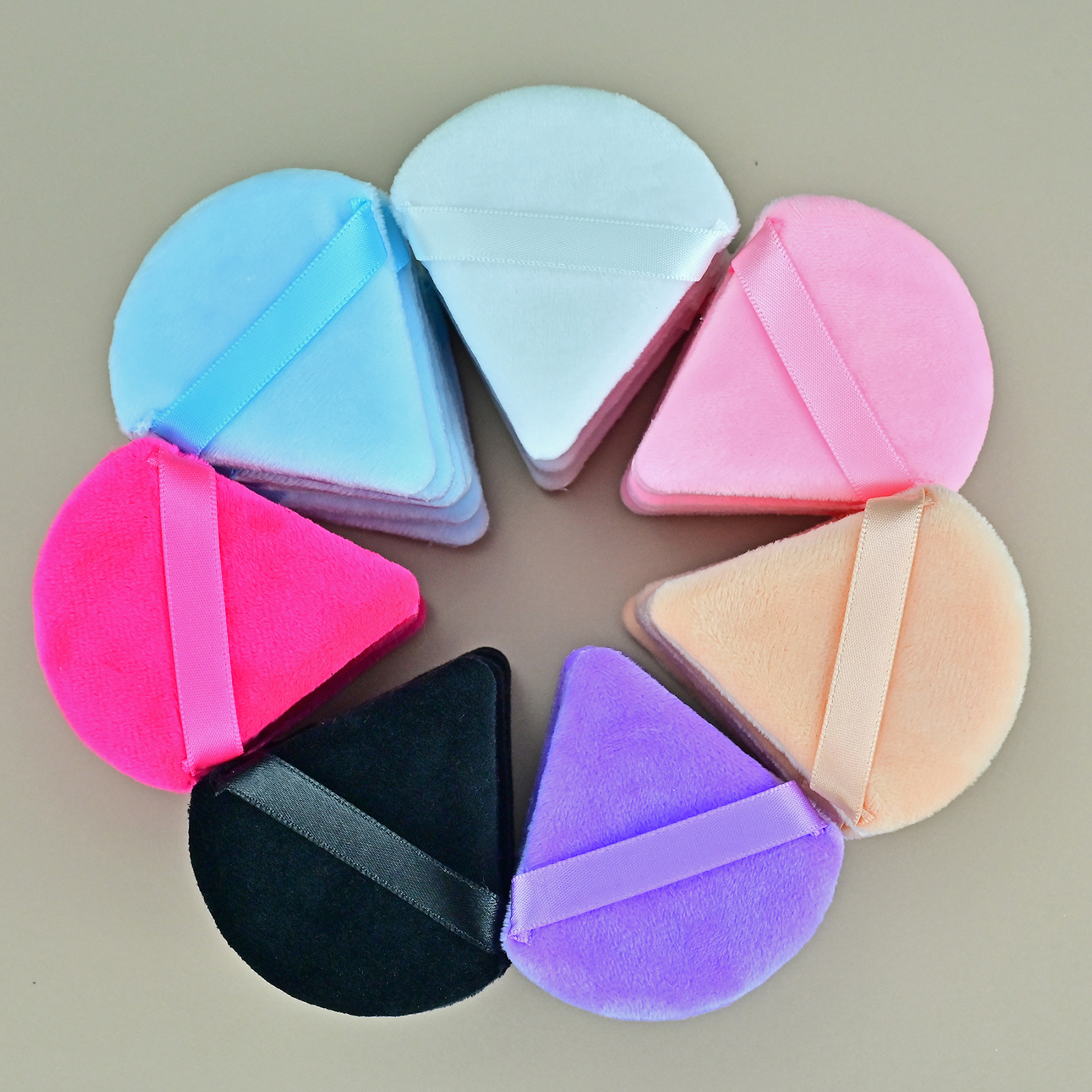 6 Cái Bột Puff Cho Mặt Bột, Puff Trang Điểm Tam Giác, Puff Mặt Tam Giác ...