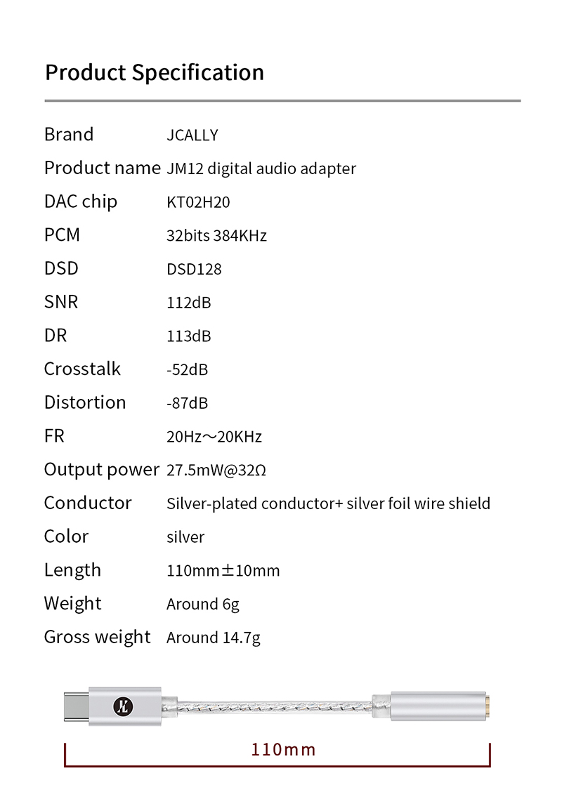 Chip DAC JCALLY JM12 KTO2H20 32bits / 384KH DSD128 Bộ chuyển đổi âm ...