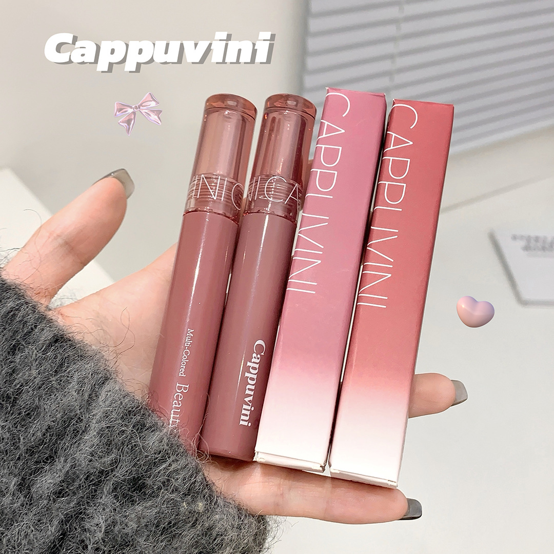 Cappuvini Lip Glaze Mirror Water Light Gloss Lip Glaze Lipstick | Shopee Việt Nam