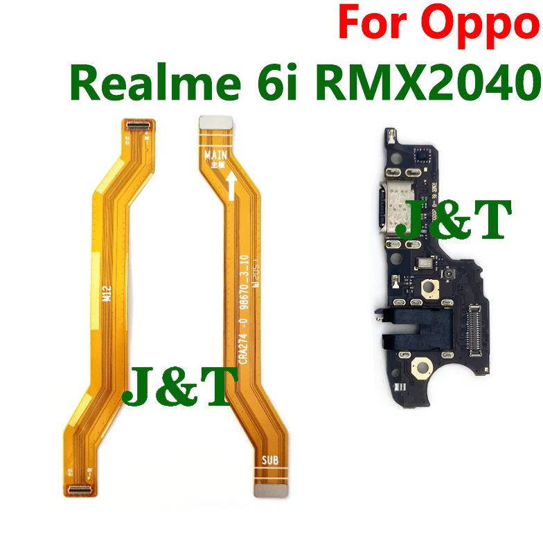 Dành Cho Realme 6I RMX2040 LCD USB Bo Mạch Chủ Chính Sạc Cổng Dock Kết ...