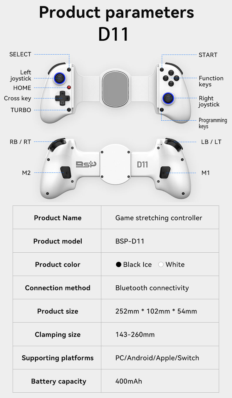 Bsp D8 Pro D9 D10S D11 Bộ Điều Khiển Máy Tính Bảng Tay Cầm Bluetooth ...