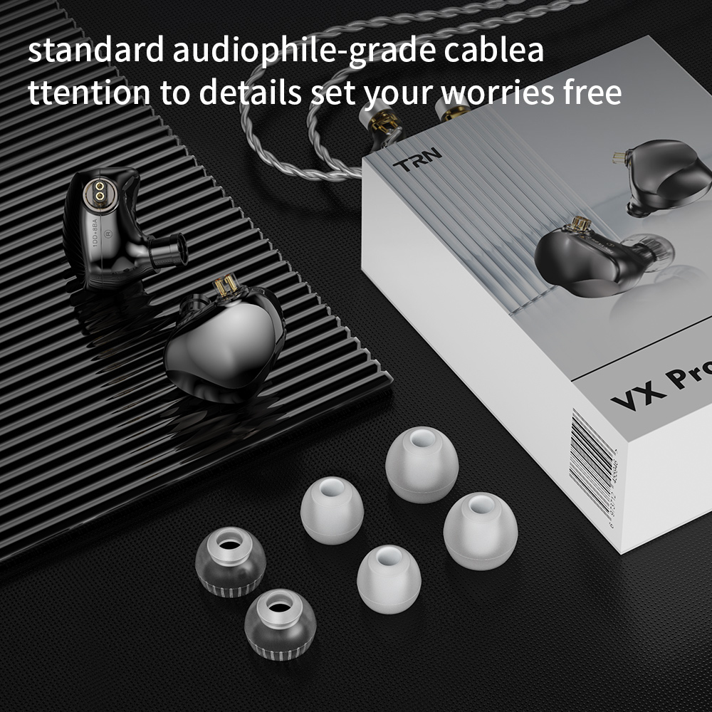 Trn VX PRO + Tai nghe nhét tai 1DD + 8BA Ổ đĩa lai có Mic khử tiếng ồn ...