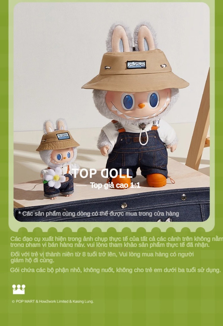 Labubu hoa cúc labubu mùa xuân hoang dã búp bê sang trọng đồ chơi hợp ...