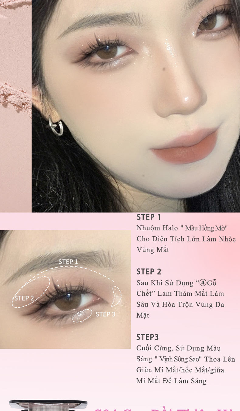 VEECCI Bảng Phấn Mắt Bốn Màu Hiệu Ứng Lì / Ánh Nhũ Bảng Màu Trang Điểm Hàng Ngày 5.2g | Shopee ...