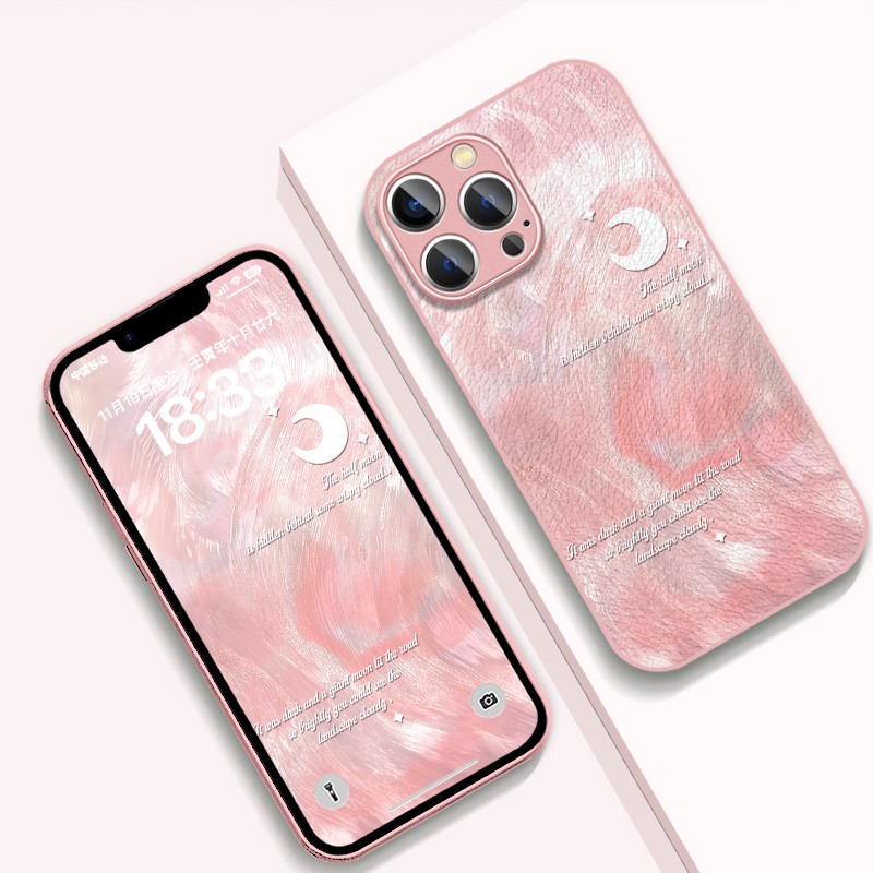 Thích hợp cho IP15 PRO MAX IP11 PRO IP7 IPXS MAX IP13 IP14PLUS mặt trăng nhỏ đơn giản, chất liệu ...