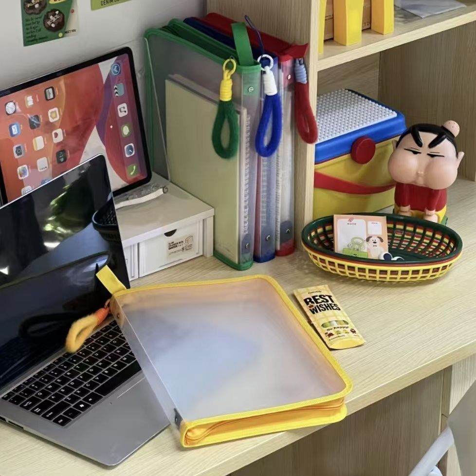 Ohaya | A4 Di Động ipad Túi Thư Mục Dung Tích Lớn Cạnh Dopamine Màu Lớp Đi Lại Túi Xách Dữ Liệu ...
