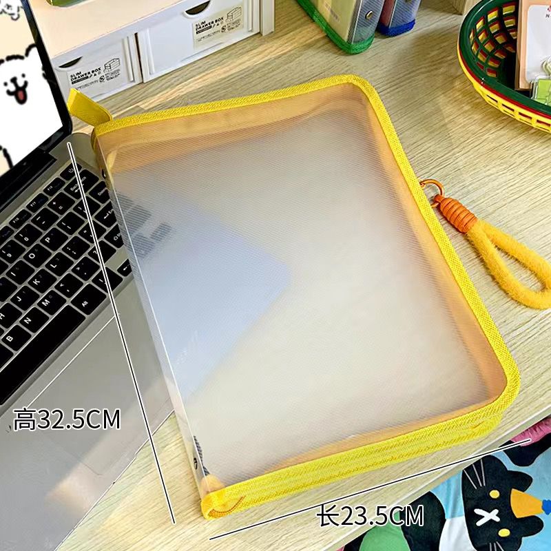 Ohaya | A4 Di Động ipad Túi Thư Mục Dung Tích Lớn Cạnh Dopamine Màu Lớp Đi Lại Túi Xách Dữ Liệu ...