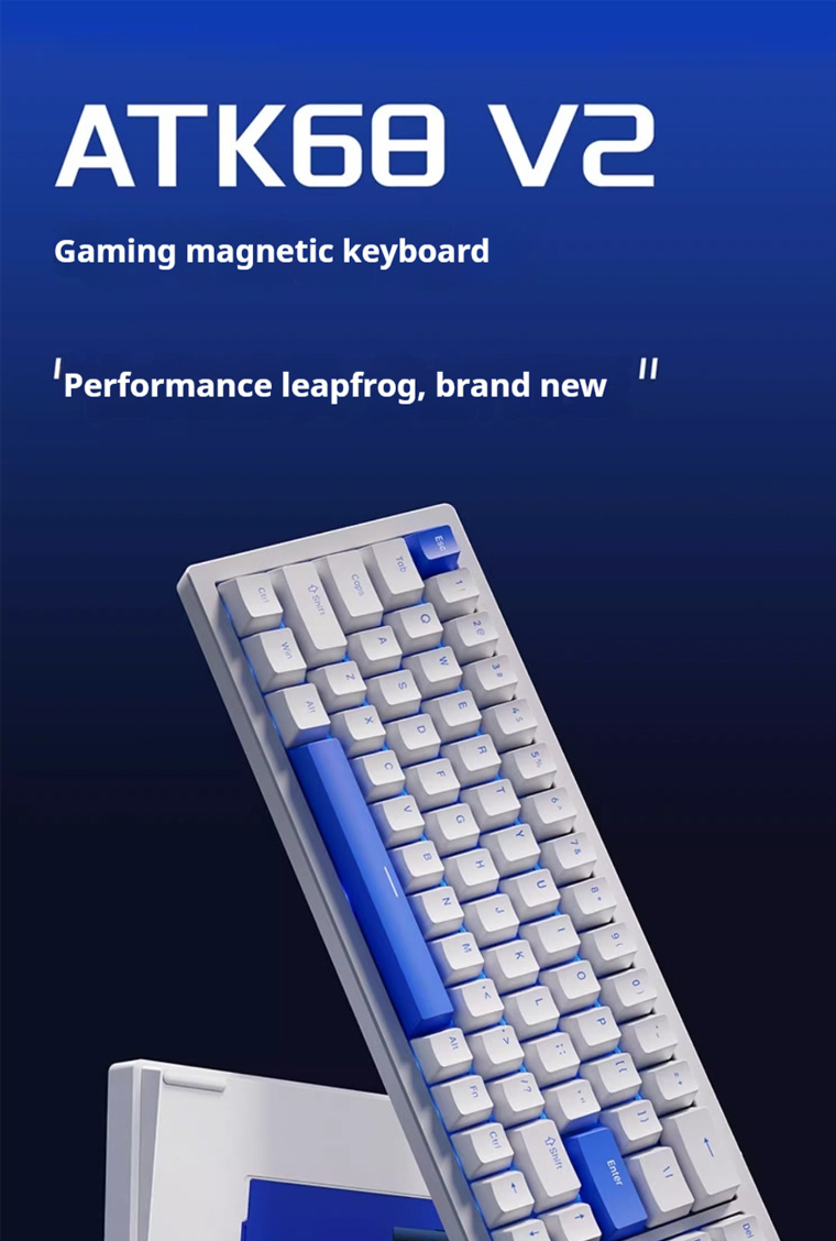 [Có sẵn trong kho] Bàn phím cơ công tắc từ tính tùy chỉnh khối nhôm ATK ATK68 V2 | Shopee Việt Nam