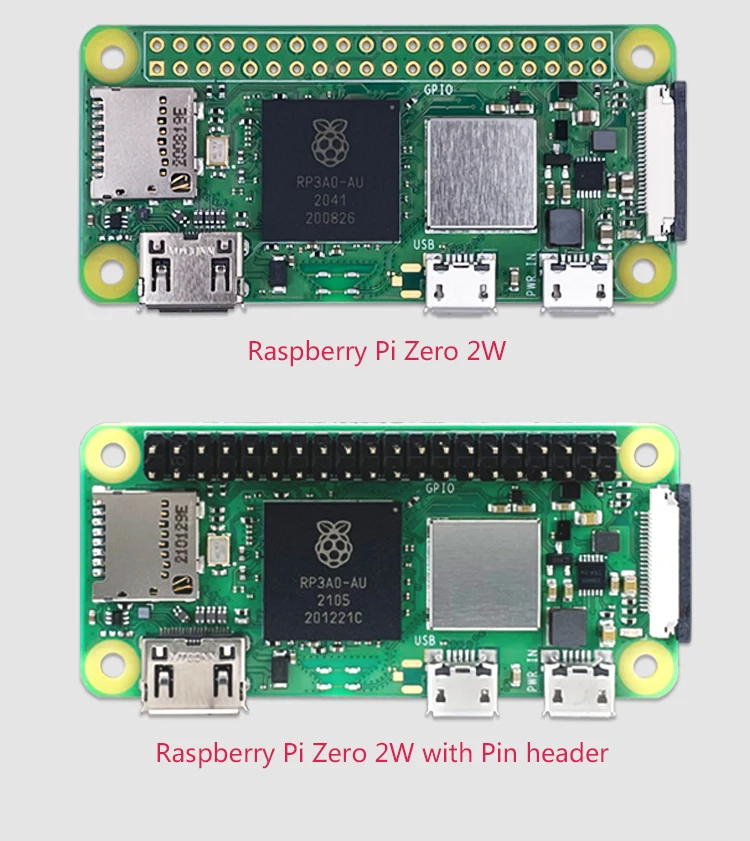 Raspberry Pi Zero 2W 1GHz Quad-core 64-bit Arm Cortex-A53 CPU 512MB SDRAM Bluetooth BLE & WiFi ...