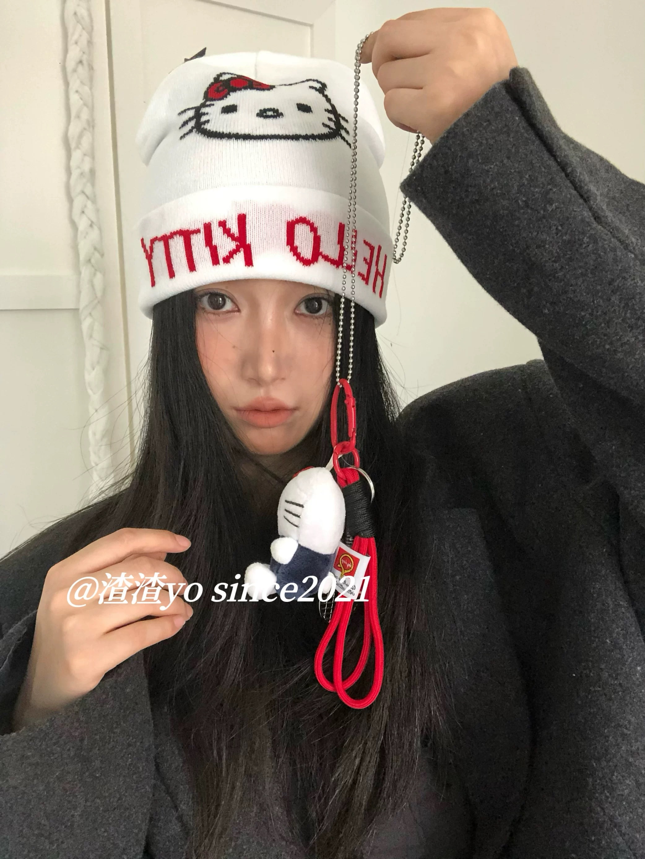 Hellokitty Hello Kitty Túi Tình Yêu Mặt Dây Chuyền Quần Vợt Thể Thao Cầu Lông Hello kt Sang ...