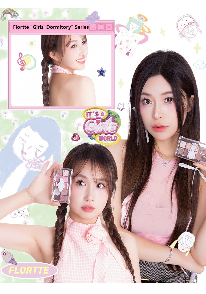 Bảng Phấn Mắt Mười Màu FLORTTE Wackky Girl's World Series (3 màu) 7.5g FLORTTE Official Store ...
